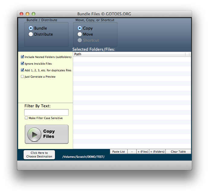 Features Of Our Software To Move Or Copy Multiple Files To One Single Folder